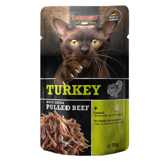LEONARDO® Beef with extra pulled Beef (70g) – Karl Pet Malaysia